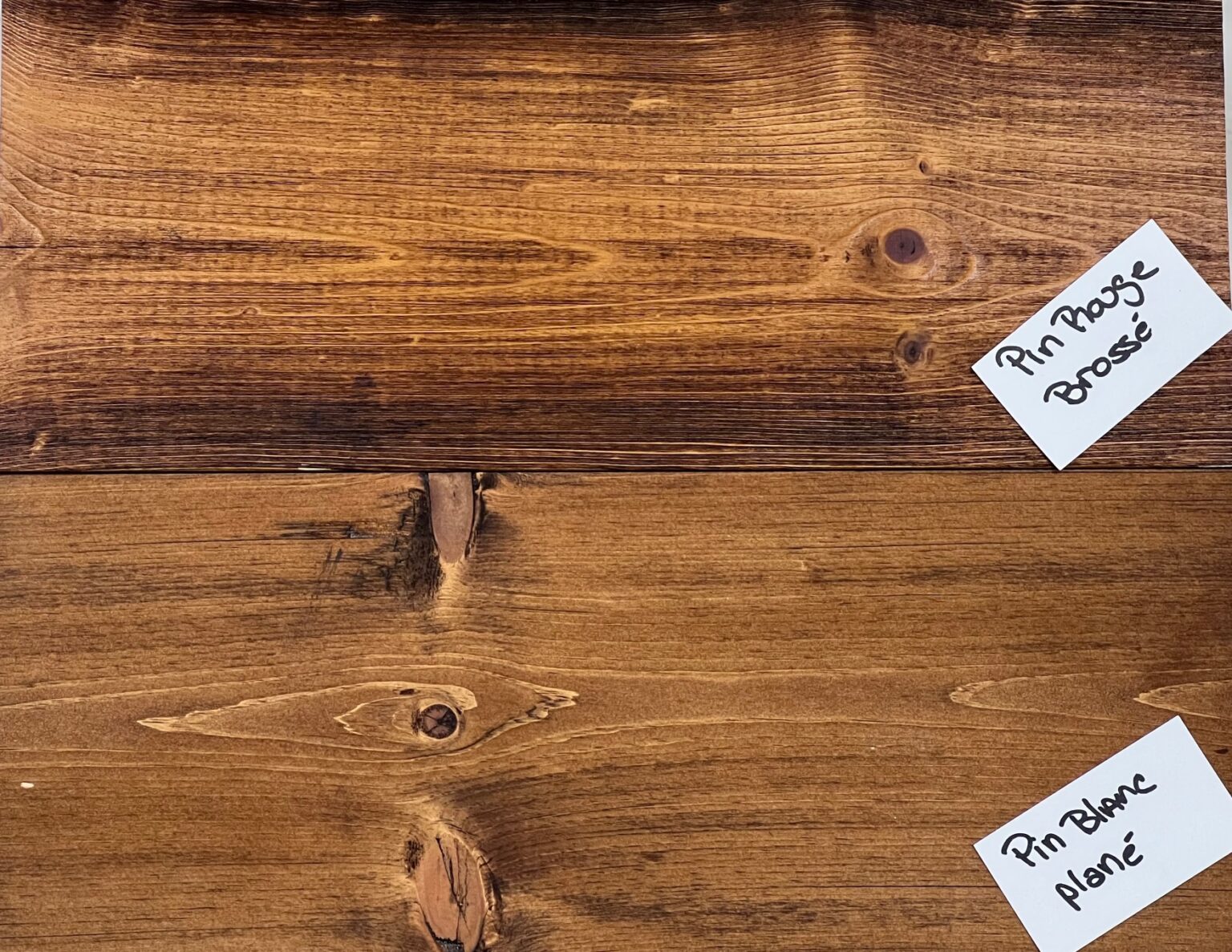 Plancher de pin rouge et blanc | Bois Excel