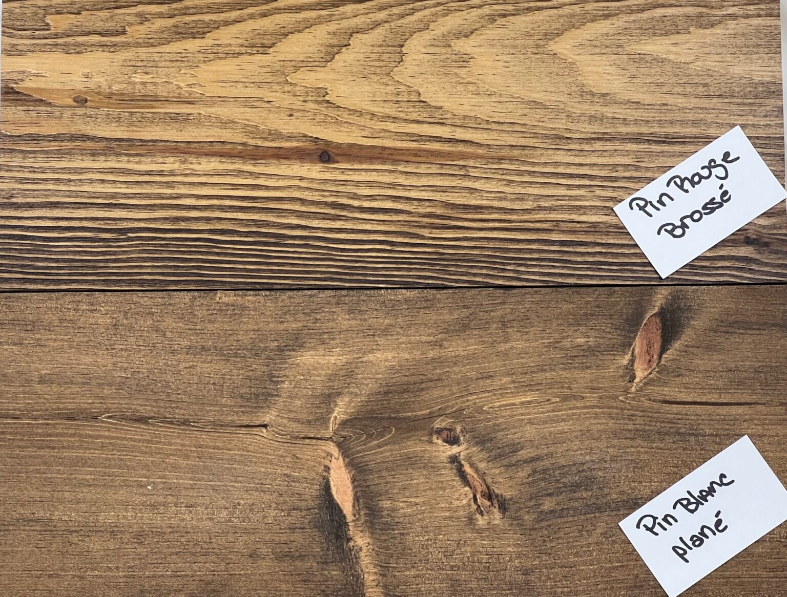 Plancher de pin rouge et blanc | Bois Excel