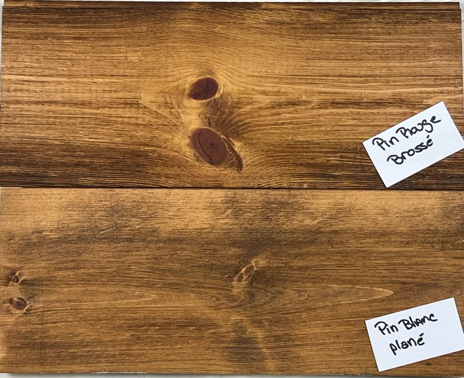 Plancher de pin rouge et blanc | Bois Excel